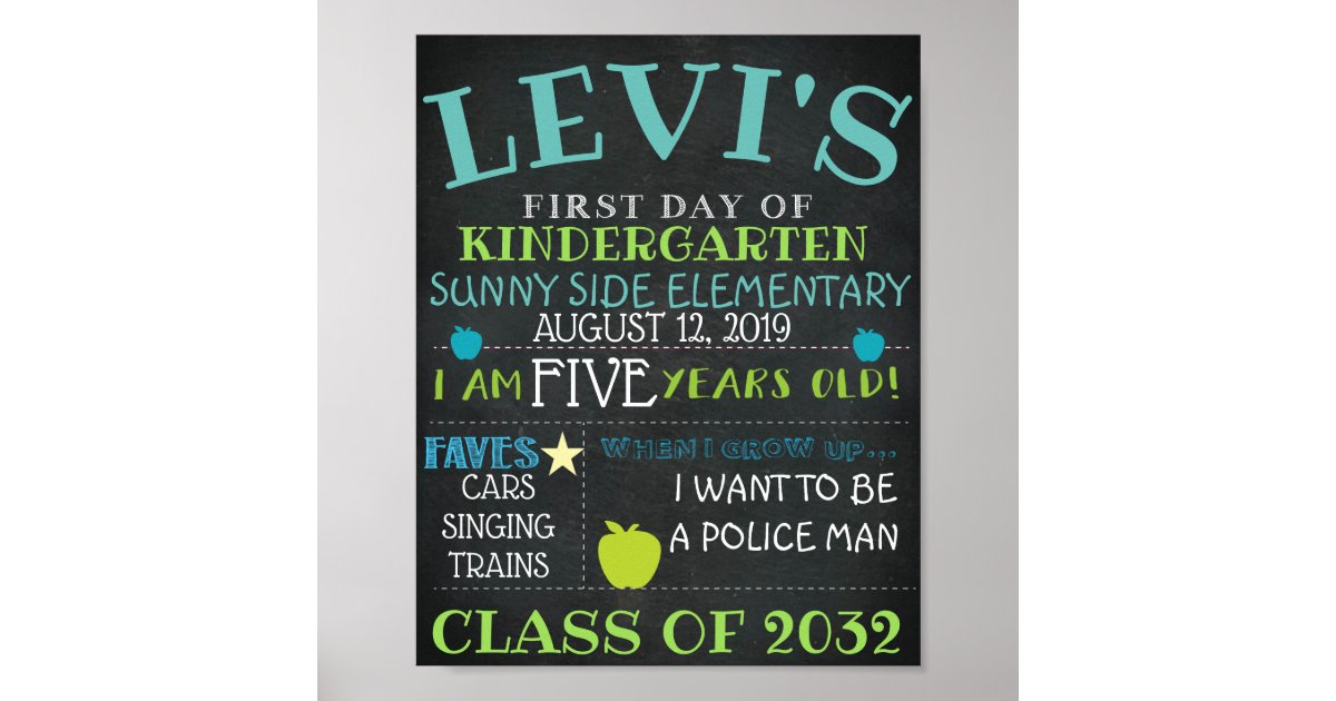 BACK TO SCHOOL CHART | Zazzle