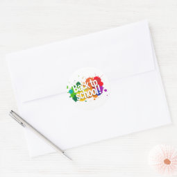 Back to School Classic Round Sticker | Zazzle