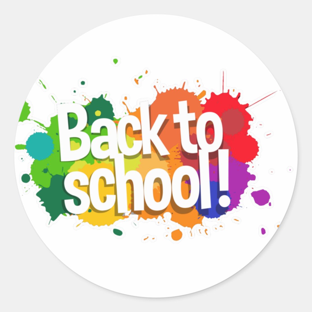 Back to School Classic Round Sticker | Zazzle