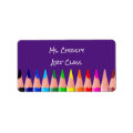 Back to School Colored Pencils Label | Zazzle