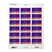 Back to School Colored Pencils Label | Zazzle