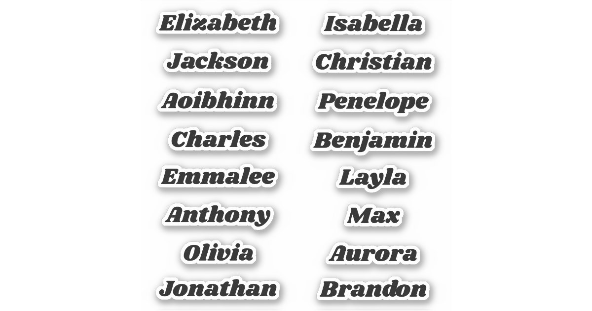 Back to School Custom Multiple Name Stickers | Zazzle
