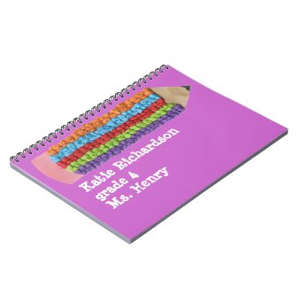 Back to school gift - personalized spiral notebook | Zazzle