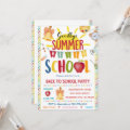 Back To School Goodbye Summer Hello School Invitation | Zazzle