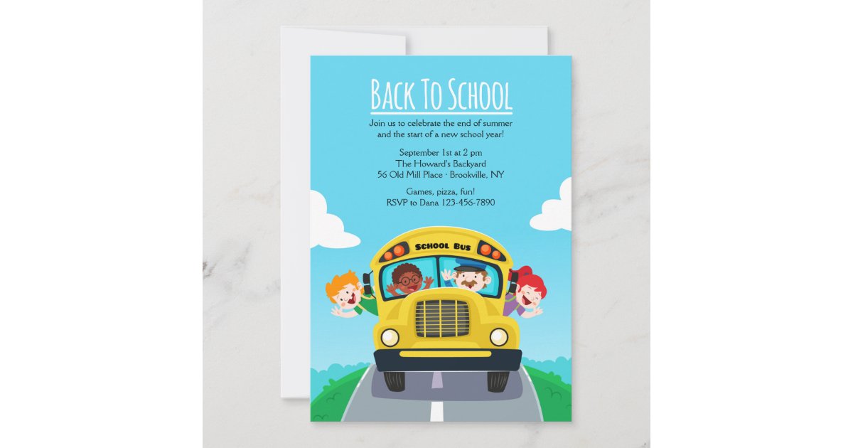 Back To School Invitation | Zazzle