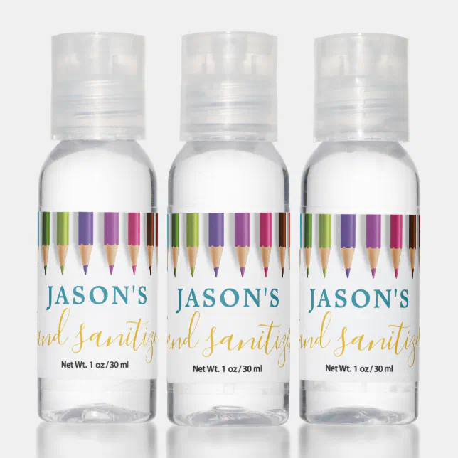 Back to School kids hand sanitizer | Zazzle