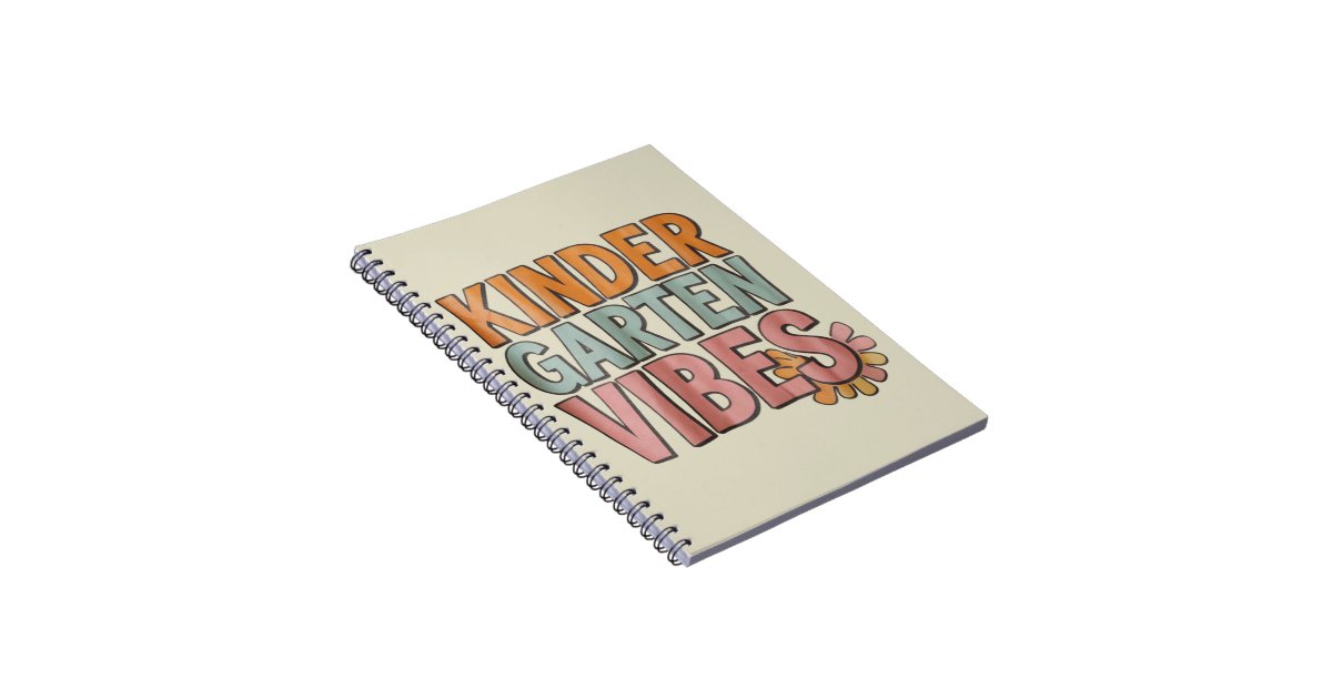 Back to School Kindergarten Pre K First Grade Notebook | Zazzle