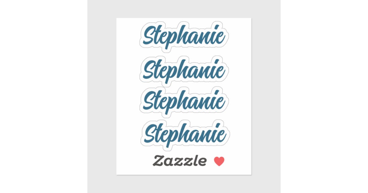 Back to School Name Stickers | Zazzle
