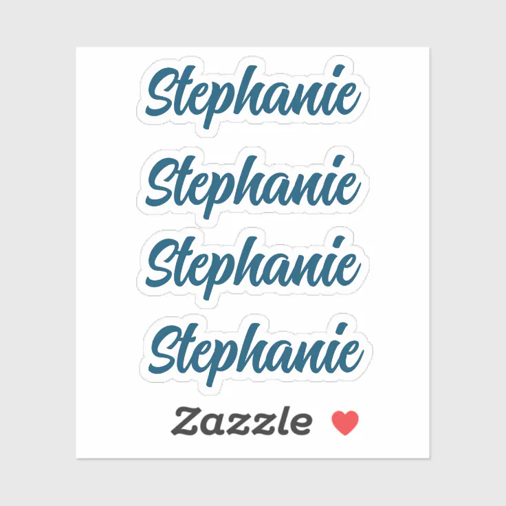 Back to School Name Stickers | Zazzle