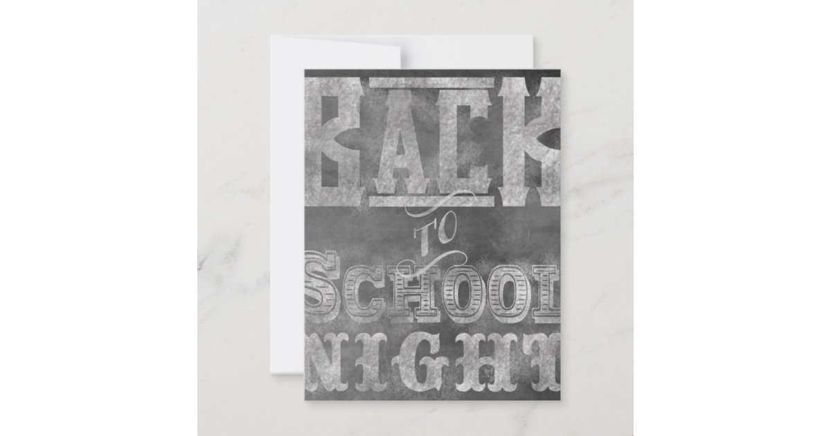 Back To School Night Invitation | Zazzle