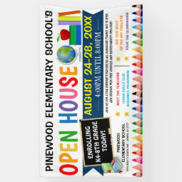 Back to School Open House Banner | Zazzle