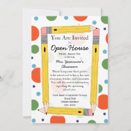 Back To School Open House Invitation | Zazzle