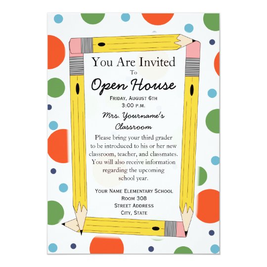 Inviting Parents To Open House