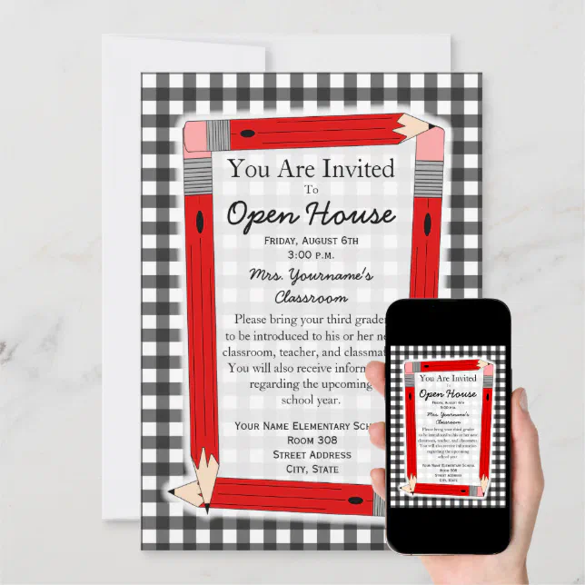 Back To School Open House Invitation | Zazzle