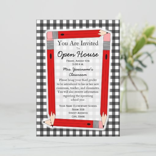 Back To School Open House Invitation | Zazzle