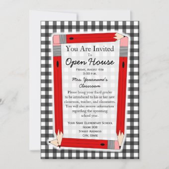 Back To School Open House Invitation | Zazzle