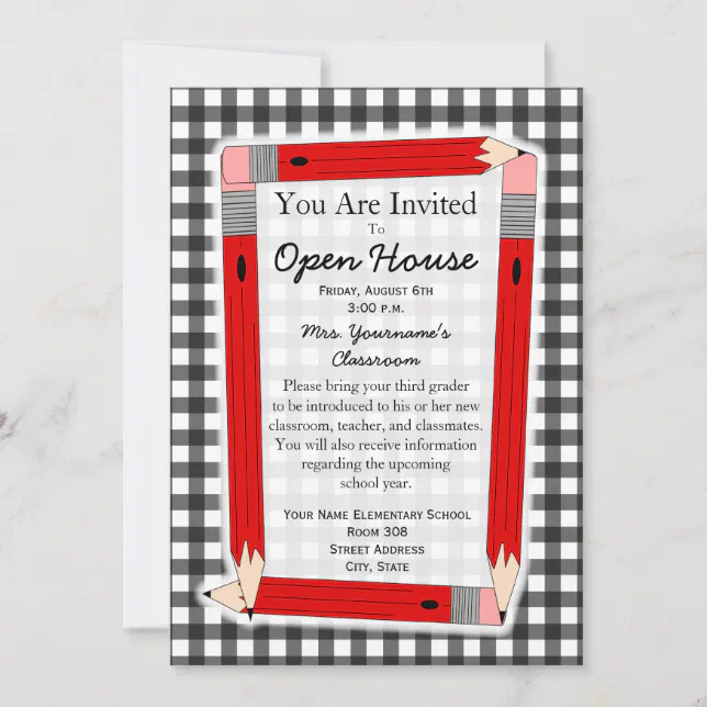 Back To School Open House Invitation | Zazzle