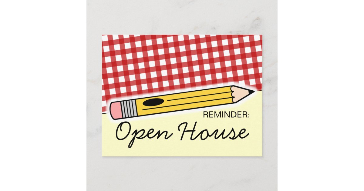 Back To School Open House / Orientation Postcard | Zazzle