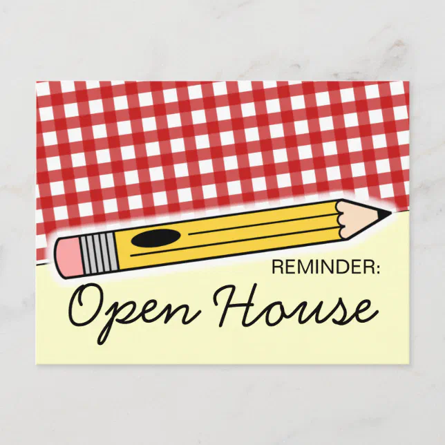 Back To School Open House / Orientation Postcard | Zazzle