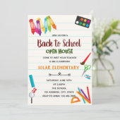 Back to school open house theme invitation | Zazzle