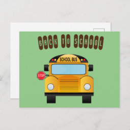 BACK TO SCHOOL POSTCARD | Zazzle