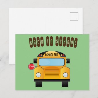 BACK TO SCHOOL POSTCARD | Zazzle
