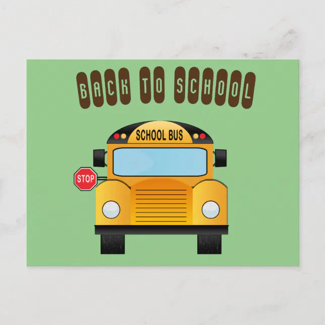 BACK TO SCHOOL POSTCARD | Zazzle