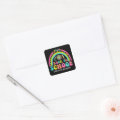 Back to school rainbow welcome stickers | Zazzle
