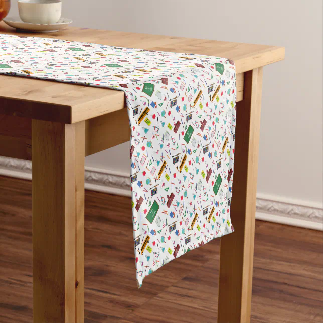 Back to School Short Table Runner | Zazzle