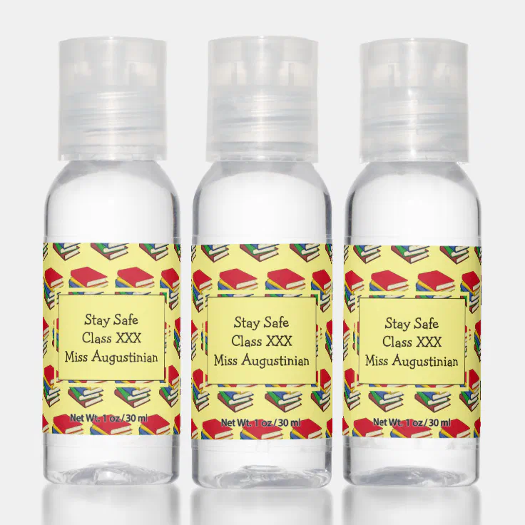 Back to School STAY SAFE Customizable Class Hand Sanitizer | Zazzle