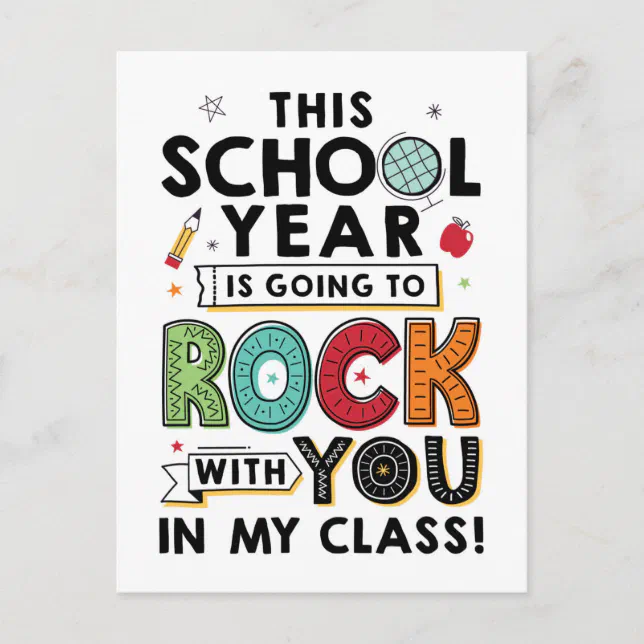 Back to School Student Encouragement Postcard | Zazzle