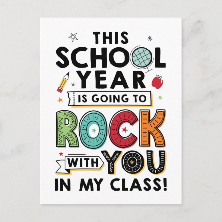 Back to School Student Encouragement Postcard | Zazzle