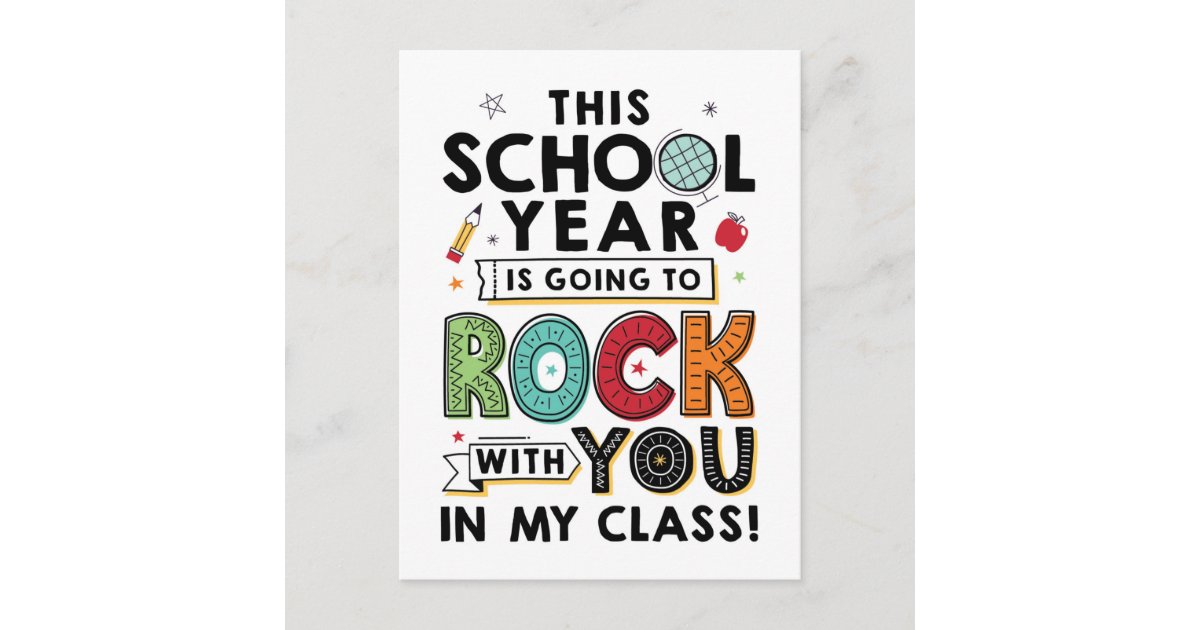 Back to School Student Encouragement Postcard | Zazzle