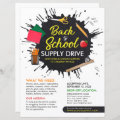 Back To School Supply Drive Fundraiser Flyer | Zazzle