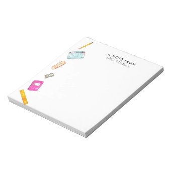 Back to school teacher gift notepad | Zazzle