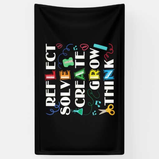 Back to School Teacher Motivation Learn Gift Banner | Zazzle