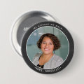 Back to School Teacher Photo, me without my mask Button | Zazzle