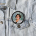Back to School Teacher Photo, me without my mask Button | Zazzle