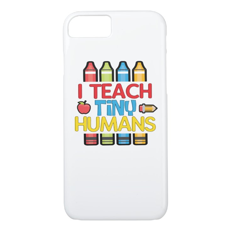 Back To School Teacher Teach Tiny Humans Funny Case-Mate iPhone Case ...