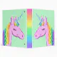 Back To School Unicorn Rainbow 3 Ring Binder | Zazzle