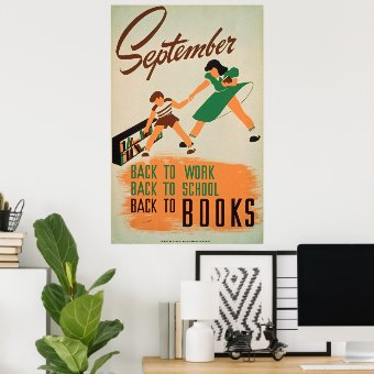 Back To School Vintage Poster | Zazzle