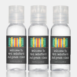Back to school welcome chalk board hand sanitizer | Zazzle