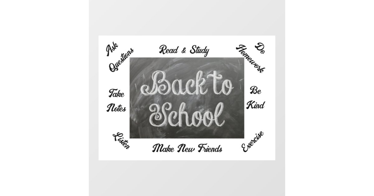 Back To School Window Cling | Zazzle