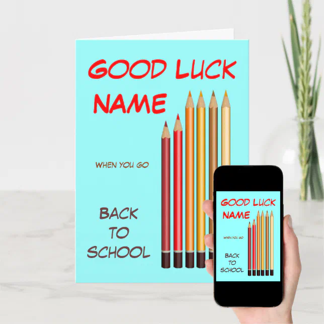 Back to school wishes card | Zazzle