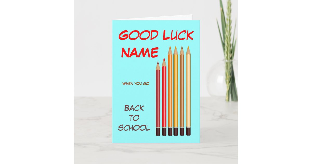 Back to school wishes card | Zazzle