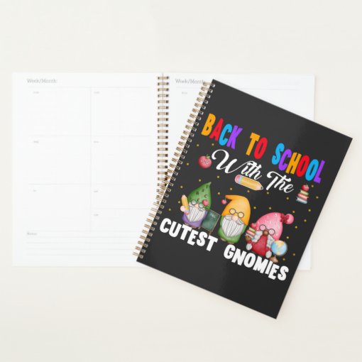 Back to School With The Cutest Gnomes Teacher Planner | Zazzle