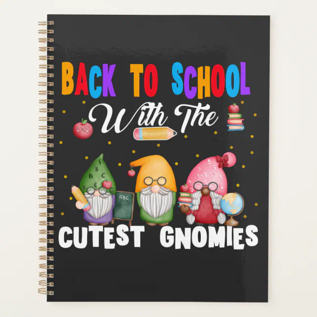 Back to School With The Cutest Gnomes Teacher Planner | Zazzle
