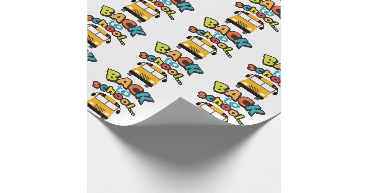 Back to School Wrapping Paper | Zazzle