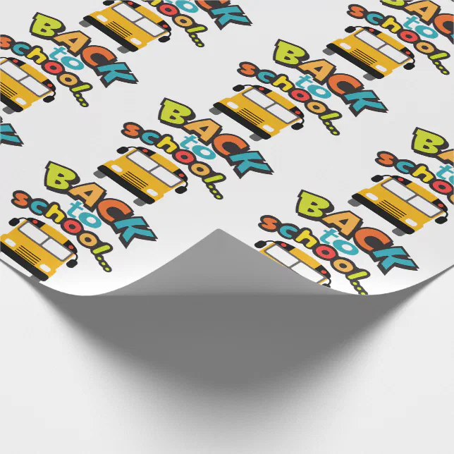 Back to School Wrapping Paper | Zazzle