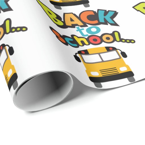 Back to School Wrapping Paper | Zazzle